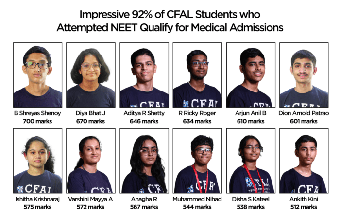 Impressive! 92% of CFAL Students who Attempted NEET 2023 Qualify for ...